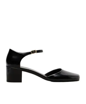 THE ROW Penelope Leather Pumps - Black