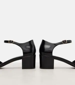 THE ROW Penelope Leather Pumps