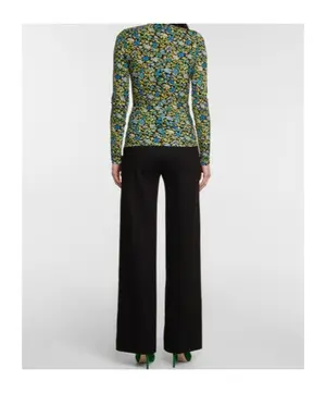 Victoria Beckham Floral Mockneck Top