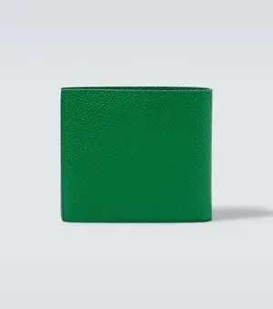 Thom Browne Rwb Stripe Leather Bifold Wallet