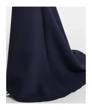 SAFIYAA LONDON Loura Off-shoulder Crêpe Gown