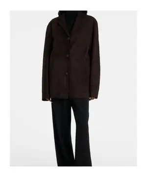 THE ROW Fabian Suede Jacket - Brown