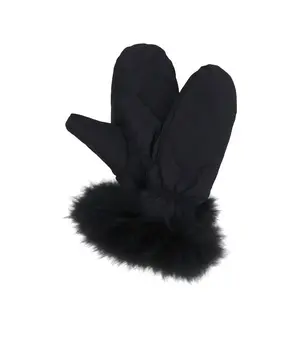 YVES SALOMON Wool-trimmed Down Gloves