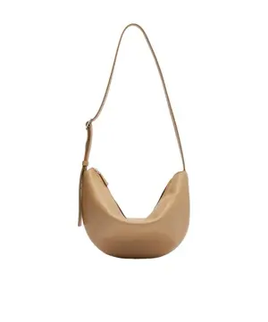 THE ROW Jouvette Leather Crossbody Bag - Beige