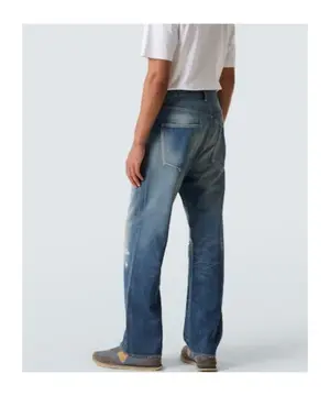 Visvim Social Sculpture 01 Distressed Straight Jeans