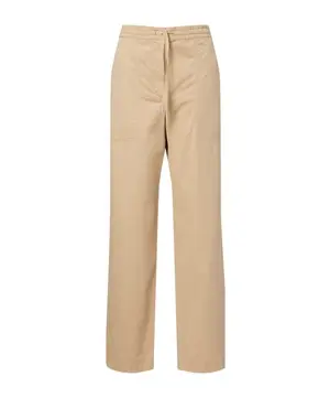 THE ROW Mende Cotton And Cashmere Wide-leg Pants - Nude