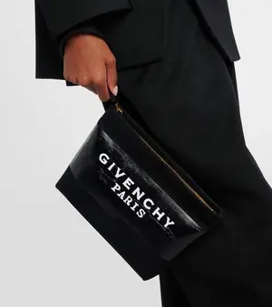 Givenchy Logo Zip Clutch
