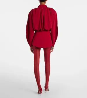 MUGLER Crepe Chevron Shirt