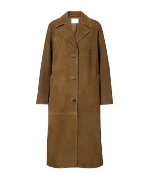 Vince Long-sleeved Coat - Brown