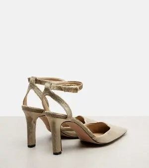 THE ROW Carla 80 Velvet Pumps