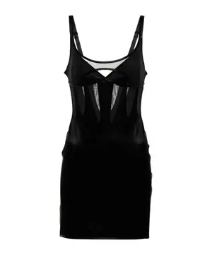 MUGLER Bustier Minidress - Black