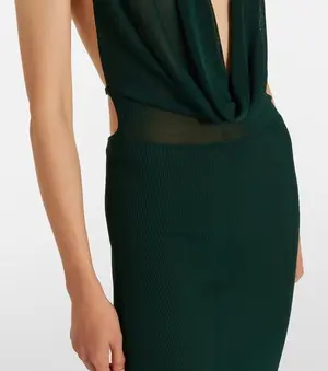 AYA MUSE Draped Jersey Gown