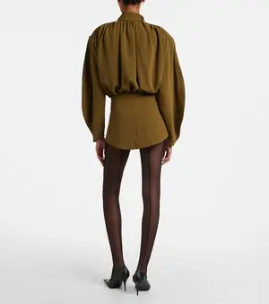 MUGLER Crepe Chevron Shirt