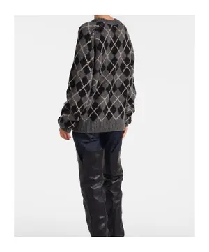 Khaite Pratt Argyle Cashmere Sweater