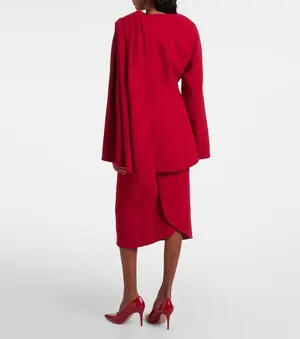 MUGLER Cape Detail Casual Jacket