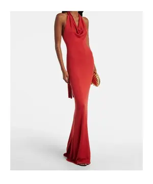 AYA MUSE Scarf Detail Maxi Dress