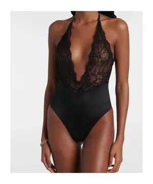 Givenchy Lace And Jersey Bodysuit
