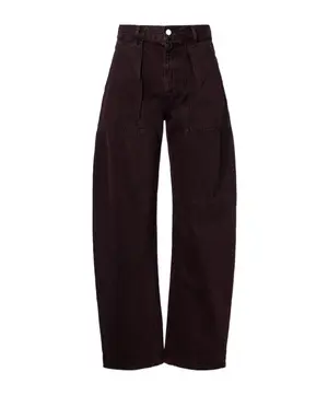 AGOLDE Sefton High-waisted Denim Trousers - Black