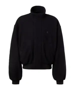 Balenciaga Wool Blouson Jacket - Black