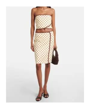 Posse Bowie Linen And Cotton Crop Top