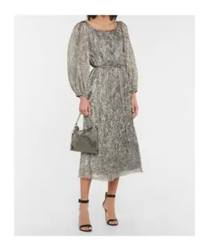 Tory Burch Lamé Midi Dress