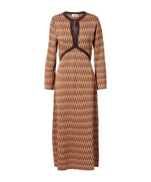 Rixo Long Sleeve Dress - Brown