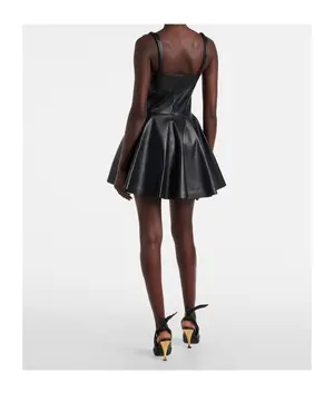 Givenchy Embellished Leather Minidress