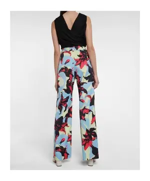 Dries Van Noten Floral Wide-leg Casual Pants