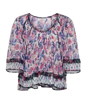 Isabel Marant Étoile Floral Georgette Blouse - Gray