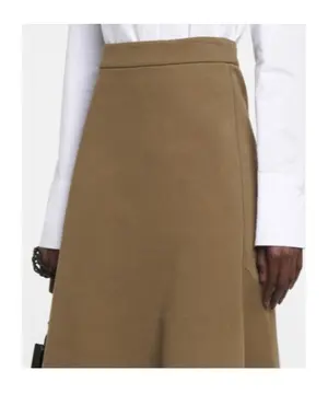 JIL SANDER Crêpe Midi Skirt