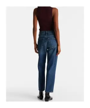 FRAME High-rise Straight Jeans