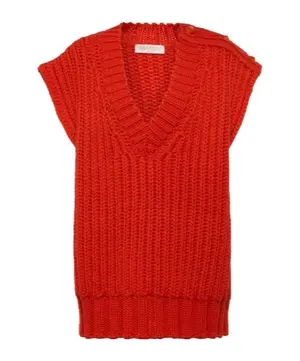 Valentino Garavani Wool-blend Sweater Vest - Red