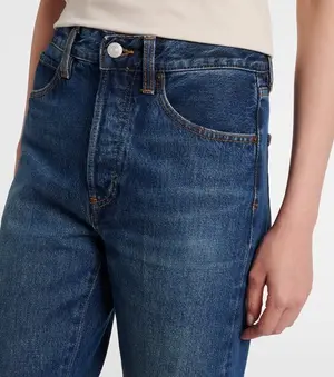 FRAME High-rise Straight Jeans