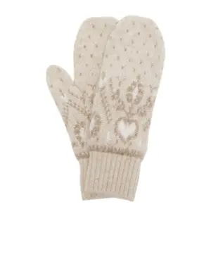 Khaite Christel Cashmere Mittens - Beige