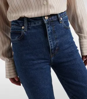 FRAME High-rise Slim Jeans