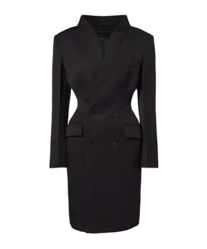Wardrobe.NYC Double-breasted Coat - Black