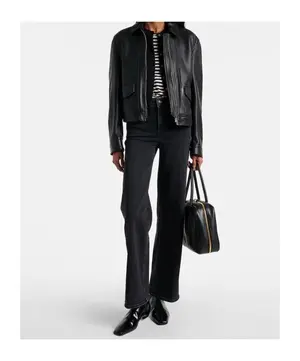 FRAME High-waisted Wide-leg Jeans