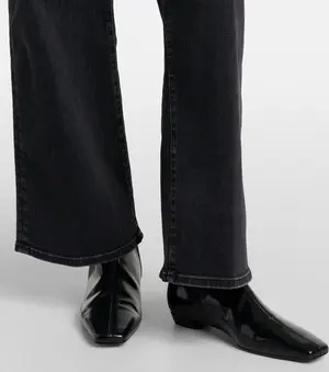 FRAME High-waisted Wide-leg Jeans