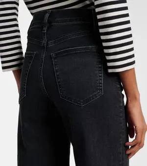 FRAME High-waisted Wide-leg Jeans