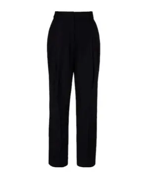 Tove Robena Virgin Wool Straight Pants - Black