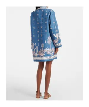 ALEMAIS Acacia Printed Linen Minidress