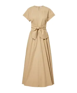 PATOU Gathered Cotton Midi Dress - No