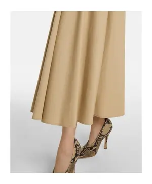 PATOU Gathered Cotton Midi Dress - No