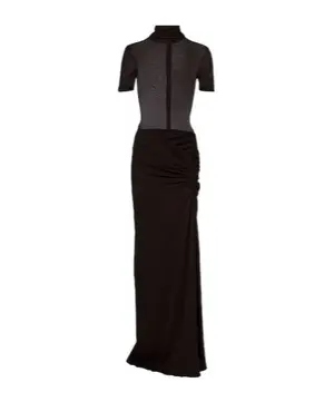 Christopher Esber Sculptural Knit Maxi Dress - Black