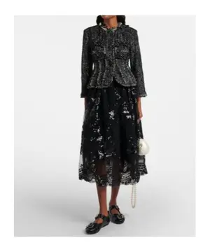 Simone Rocha Sequined Midi Skirt