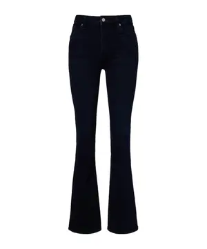 FRAME High-waisted Flared Jeans - Black