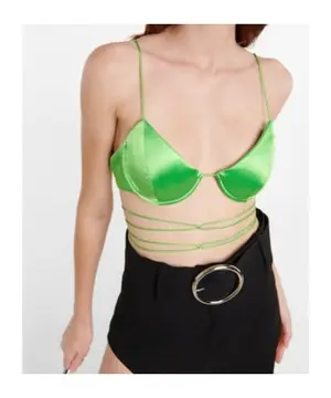 Alex Perry Comer Satin Wire-free Bra