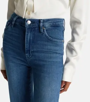 FRAME High-rise Straight Jeans