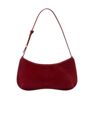 Jacquemus Bisou Calf Hair Shoulder Bag - Red