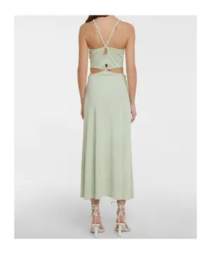 Christopher Esber Openwork Ribbed Knit Dress